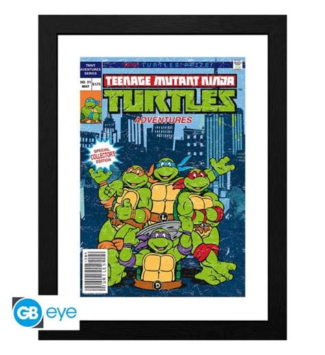 Tmnt Comics Cover Framed Print 30x40cm Merchoid