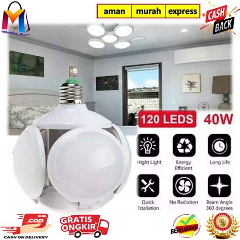 Jual Lampu Bohlam LED Football Lamp Putih Unik Ufo 40 Watt 28 Watt
