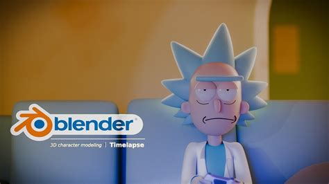 Creating Rick Sanchez In 3d A Blender 4 2 Timelapse Tutorial Character Modeling Tutorials