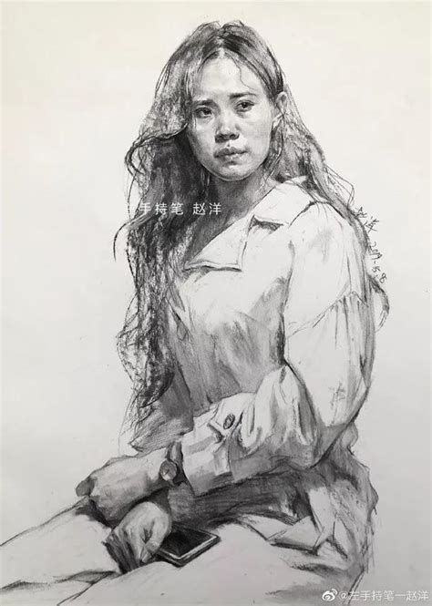 画皮画骨难画魂看了央美才男的素描和色粉美女美得让我想恋爱 普画网