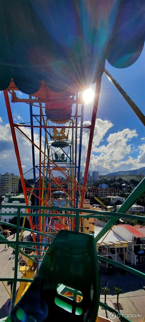 Отзыв о Колесо обозрения Россия Алушта Живописные пейзажи города с высоты