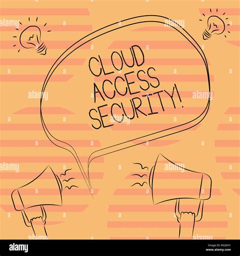 Word Writing Text Cloud Access Security Business Concept For Protect Cloudbased Systems Data