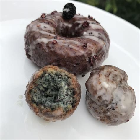 Homemade Fried Blueberry Cake Doughnuts Rfood