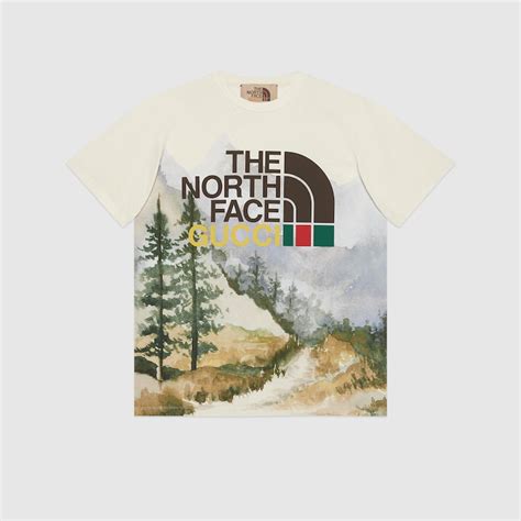 The North Face X Gucci T Shirt In Ivory GUCCI HU
