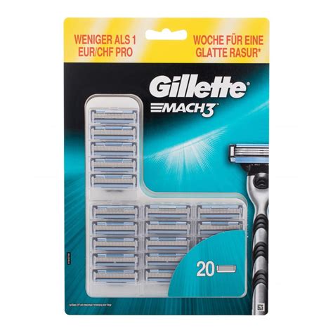 Gillette Mach3 Náhradní břit pro muže 20 ks | ELNINO.CZ