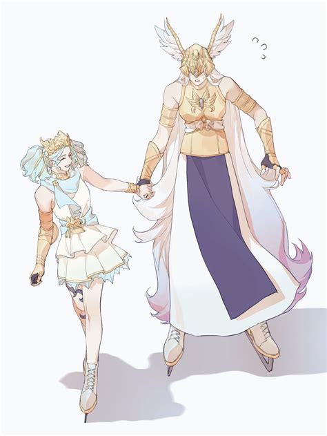 Menphina And Halone Final Fantasy And 1 More Drawn By Wodougaoshi