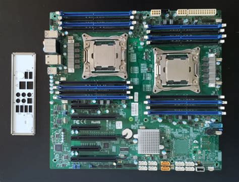 Supermicro Super X10dai Rev 1 02 Motherboard Dual Xeon E5 2630 V4 128gb Ram Ebay