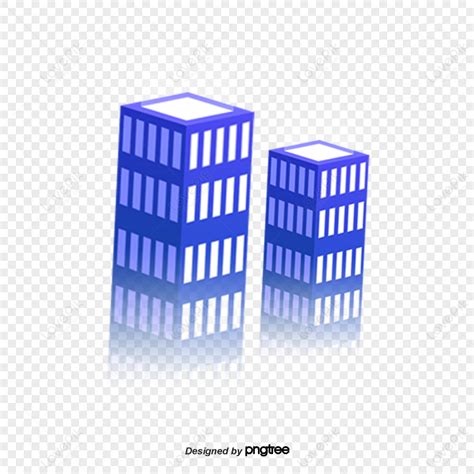 卡通藍色的樓房大樓大廈場景psd圖案素材免費下載，可愛卡通圖片，尺寸1200 × 1200px Lovepik