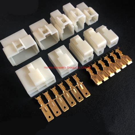 Electric Vehicle Connector 2pin Male And Female Butt Plug High Current Harness Terminal 6 3mm