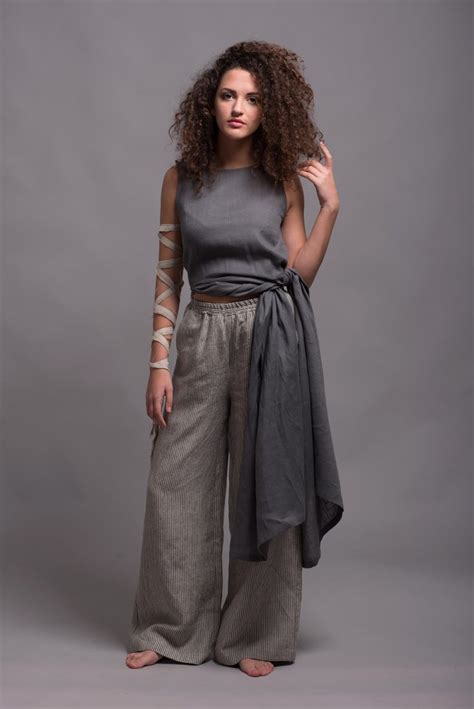 Mens Striped Harem Pants Linen Pants For Men Shantima