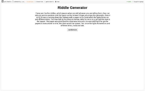 Riddle Generator