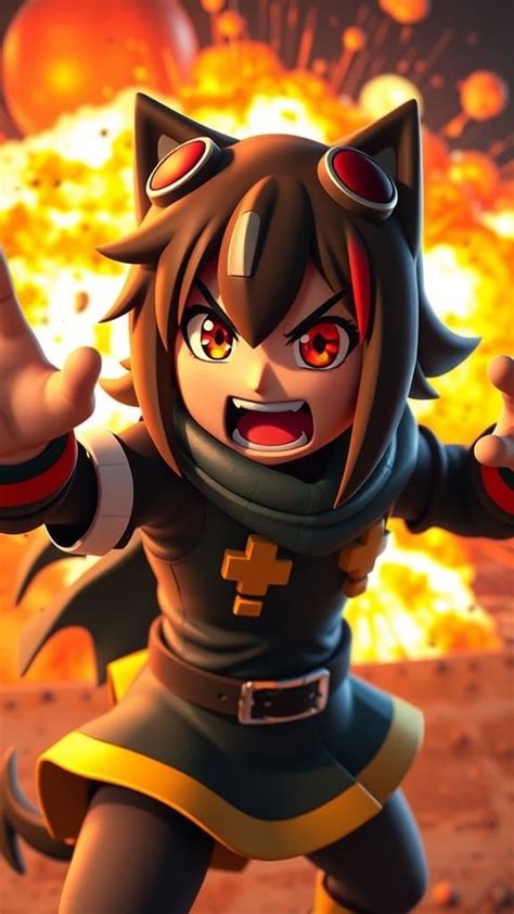 3d Realistic Konosuba Girl Crazy Girl Megumin Explosion