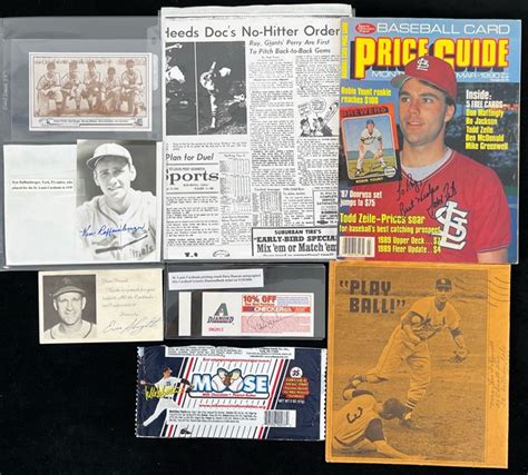 Lot Detail 1940s 2000s St Louis Cardinals Memorabilia Collection