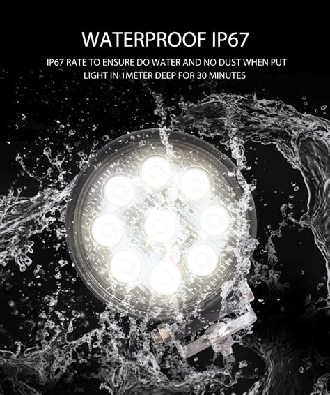 라운드 Led 홍수 작업 가벼운 오프로드 트럭 의 고품질 라운드 Led 홍수 작업 가벼운 오프로드 트럭