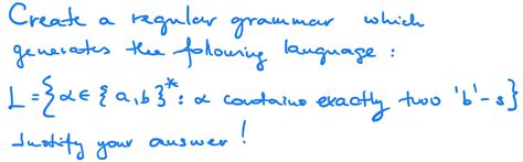 solved a which create a regular grammar generates the