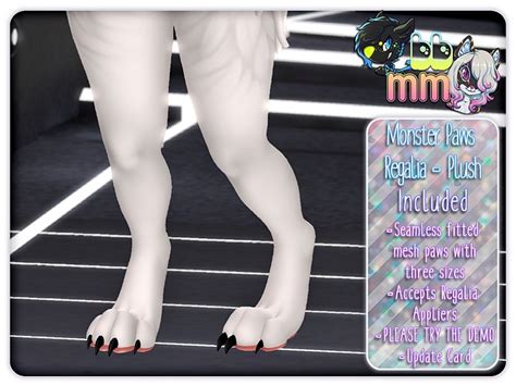Second Life Marketplace Bbmm Monster Paws Regalia Plush