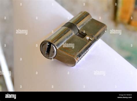 Inner Mechanism Of A Key Socket Stock Photo Alamy