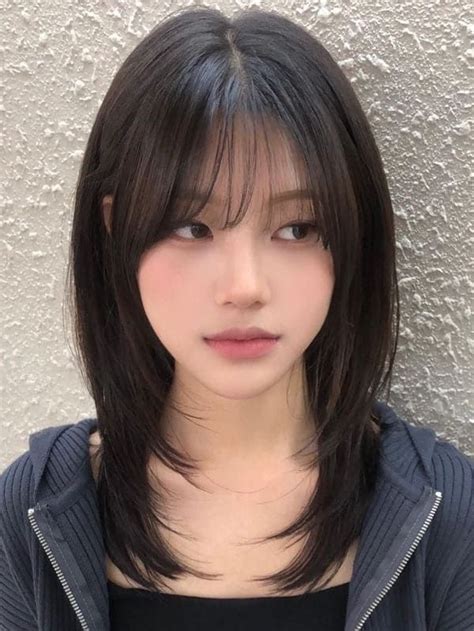 Korean Shoulder Length Hairstyle Hair Cuts Hairstyles For Layered