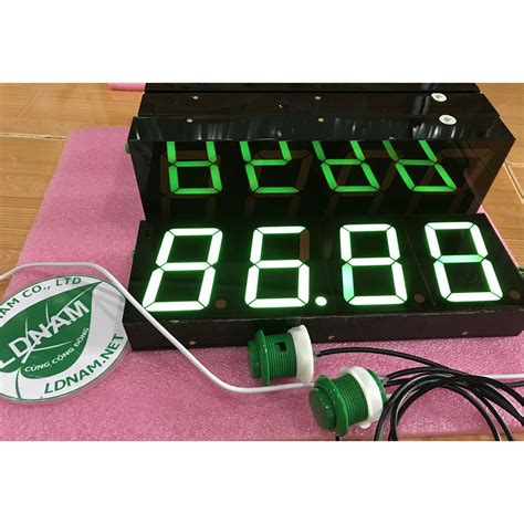 Đồng Hồ Bấm Giờ 4 Số Led 7 đoạn 65x86 Xanh Lá Ldnam Shopee Việt Nam