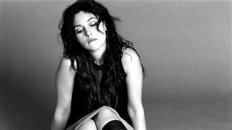 Monica Bellucci Hd Wallpaper Elegance In Monochrome