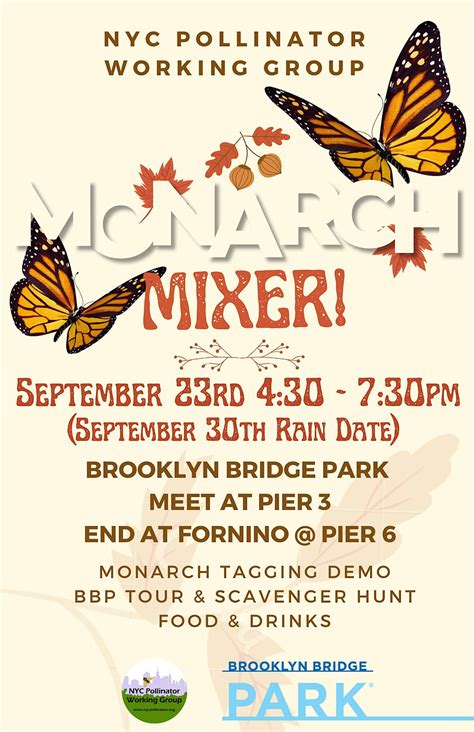 Nyc Pollinator Working Group 2022 Monarch Mixer Brooklyn Bridge Park