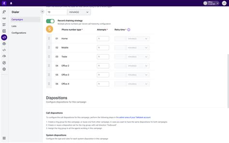 setting custom labels in a campaign knowledge base