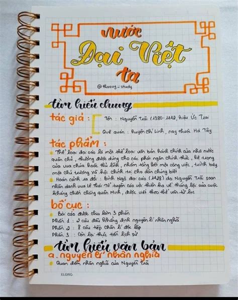 Văn nước đại việt ta Bảng tư duy Viết chữ Học tập