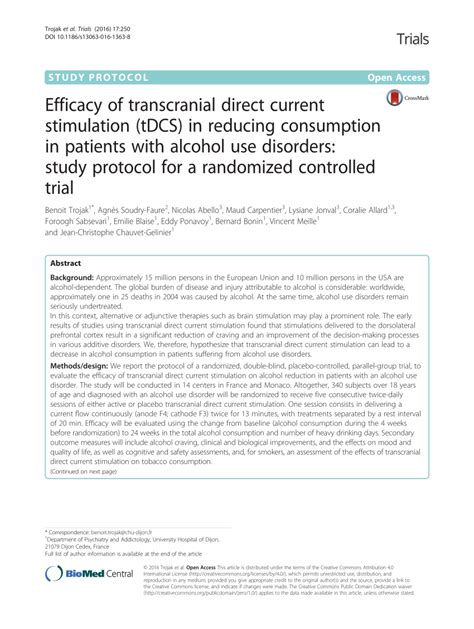 Pdf Efficacy Of Transcranial Direct Current Stimulation Tdcs In