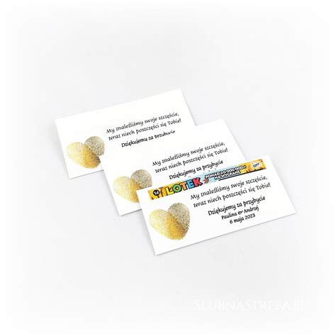 Kieszonka Na Lotto Złote Serce Ślubna Strefa