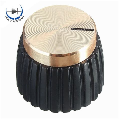 ลูกบิดแอมป์กีตาร์สีดํา ทอง Cap สําหรับ Diy Amplifier Shopee Thailand