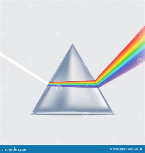 realistic detailed 3d spectrum prism vector stock vector