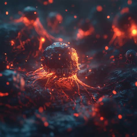 Cancer Cells With Glowing Edges Reveal Intricate Structures And