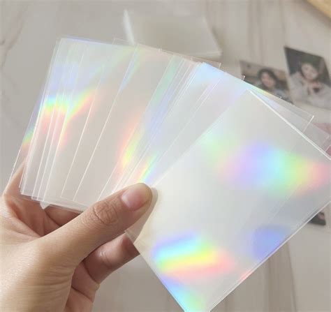 50 Pcs Popcorn Card Premium Card Sleeves High Clarity Cpp Film 20