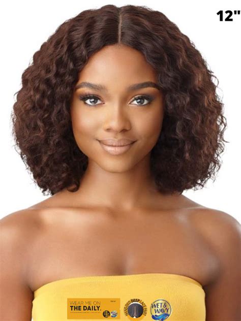 Outre 100 Human Hair Daily Lace Part Wig Wandw Natural Deep Hair