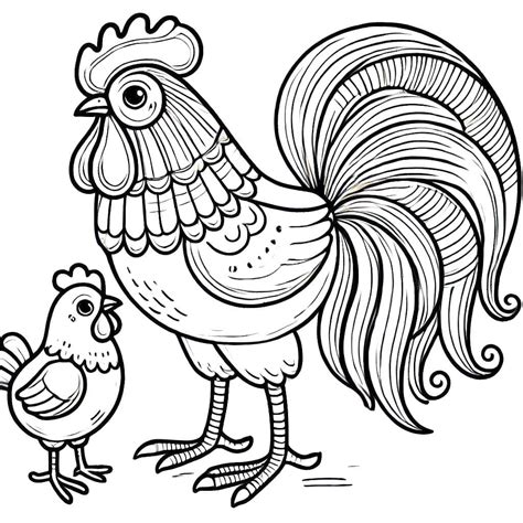 Ausmalbilder Hahn Coloringlib Com Kostenlos Malvorlagen Zum Ausdrucken