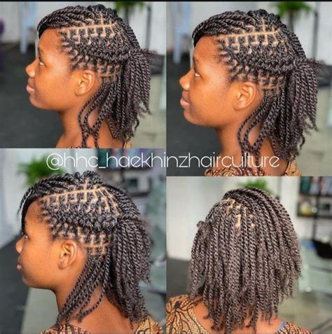 Kinky Twists Hairstyles Short Box Braids Hairstyles Cute Natural