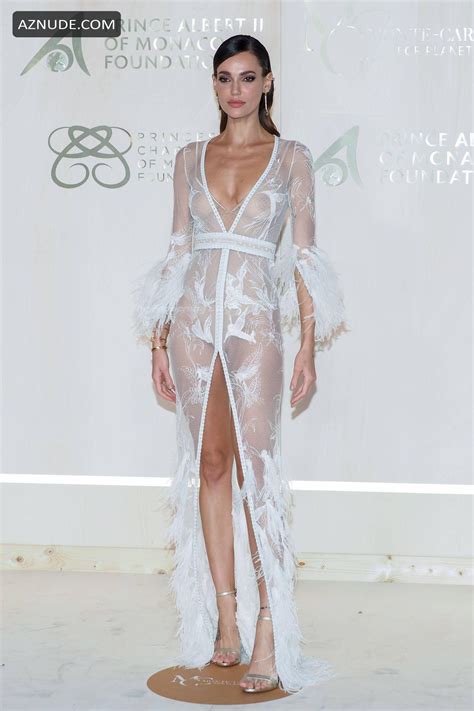 Marianne Fonseca Sexy Poses In A See Through Dress At The 2021 Monte Carlo Gala In Monaco Aznude