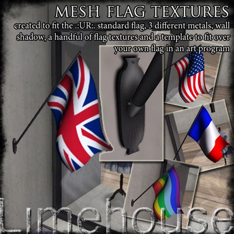 Second Life Marketplace Standard Flag Textures