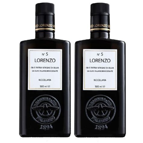 Lorenzo No5 Nocellara Extra Virgin Olive Oil 2x500ml Sicily