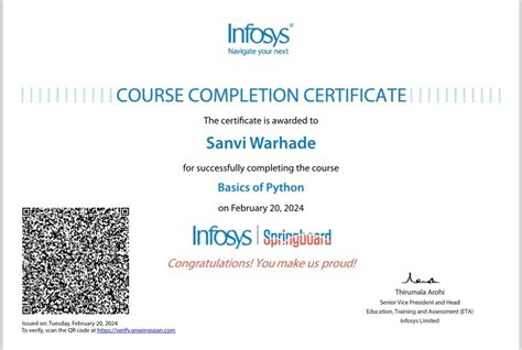 I Am Thrilled To Announce That I Have Earned My Certificate In Python