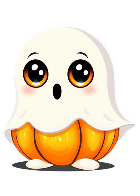 Dia Das Bruxas Caracterizado Kawai Estilo Fantasma Ou Abóbora