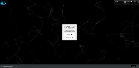 Javascript Particles Js Not Working Properly In NET Core Stack
