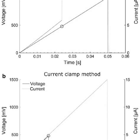 Frequency Characteristics For The Voltage And Current Clamp Circuits