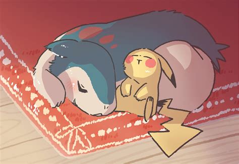 Atelier Macaron Pikachu Typhlosion Nintendo Pokemon Highres Tagme 2others Blush Stickers