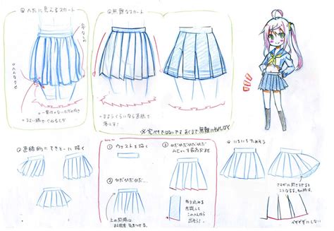 Как нарисовать юбку аниме поэтапно Фото подборки 3