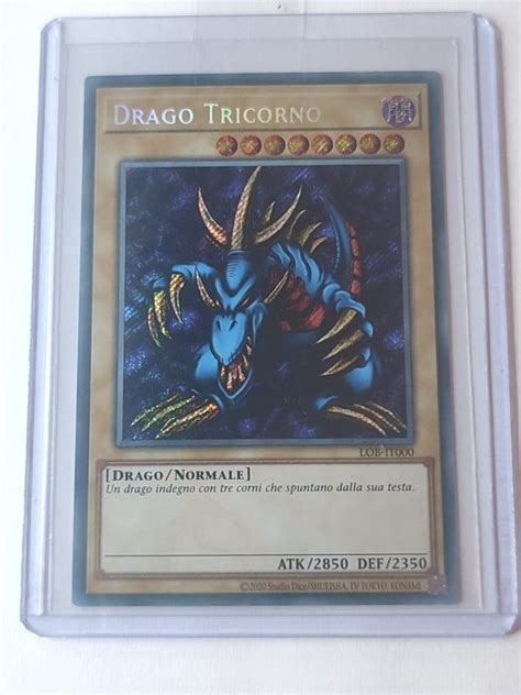 Konami Yu Gi Oh Carta Coleccionable Drago Tricorno Catawiki