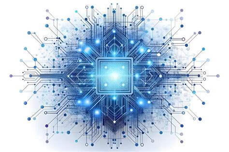 Ai Powered Quantum Computing Vector Concept As A Minimalistic Abstract