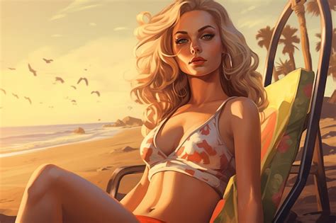 Fotos De Chica Anime Bikini Freepik