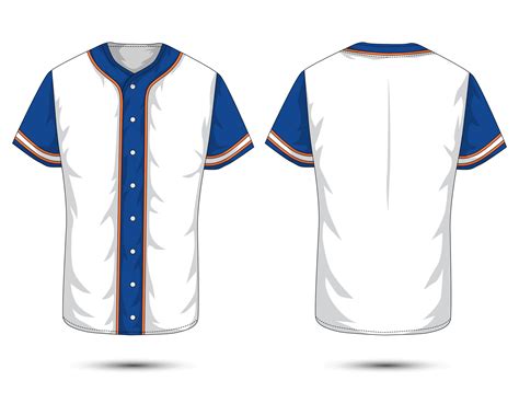 Baseball Jersey Mockup Front And Back View 25555000 Vector Art At Vecteezy