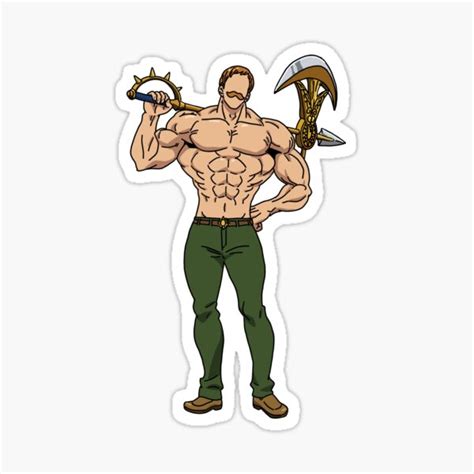 "Escanor" Sticker for Sale by sydkwatk12 | Redbubble